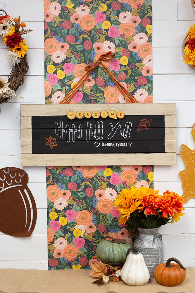 DIY Fall Welcome Sign