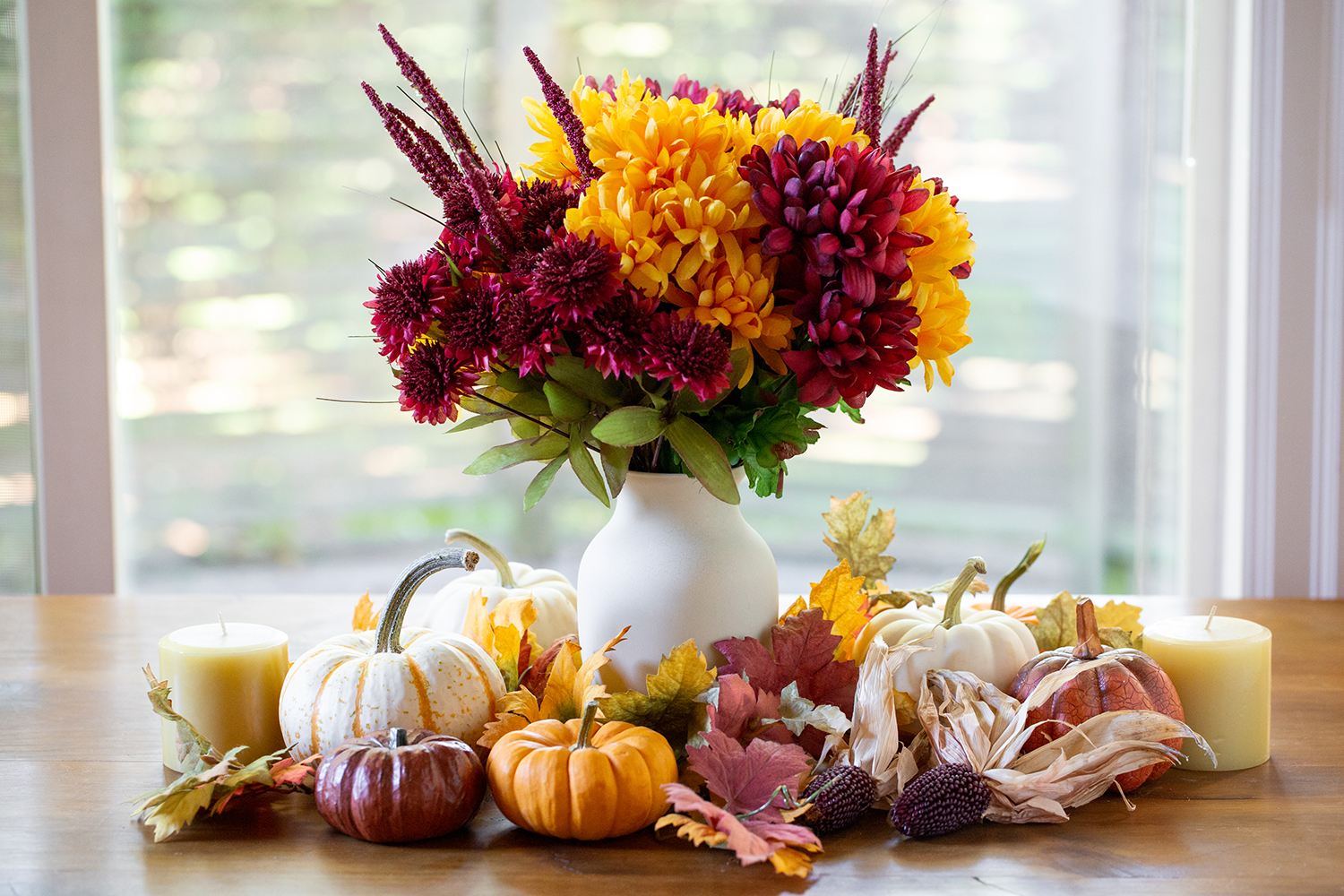Rustic Thanksgiving Table Centerpieces