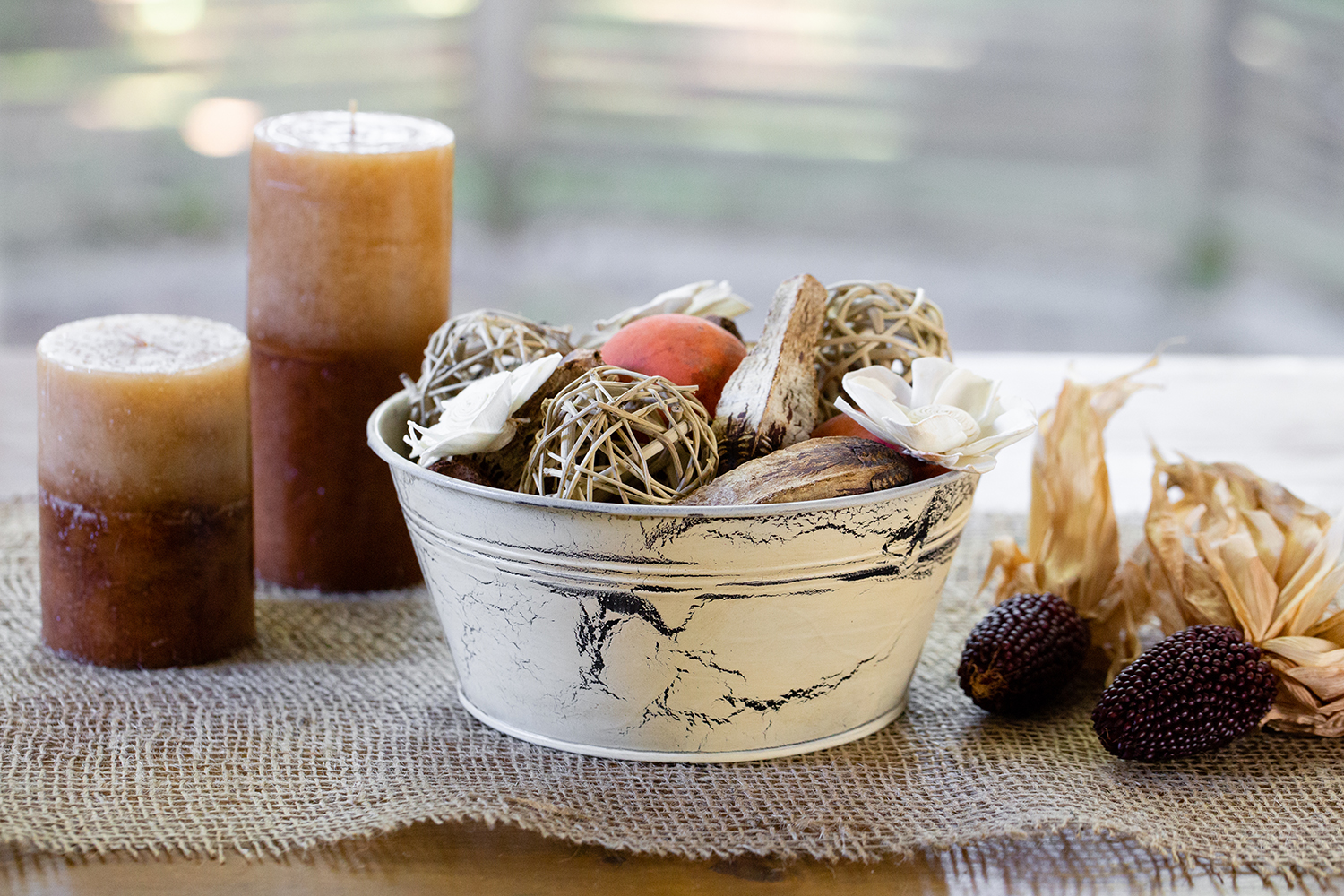 Rustic Thanksgiving Table Centerpieces